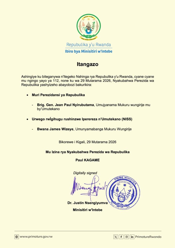 Rwanda's President Kagame Reshuffles Top Security Leadership - Uganda ...